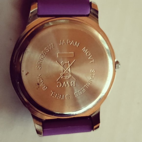 BWC | Accessories | Quartz Bwc Stainless Steel Back Sr626sw Japan Movt ...
